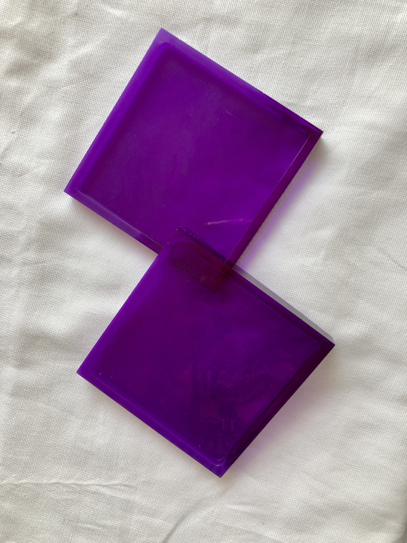 Purple Moon Coaster Set Square